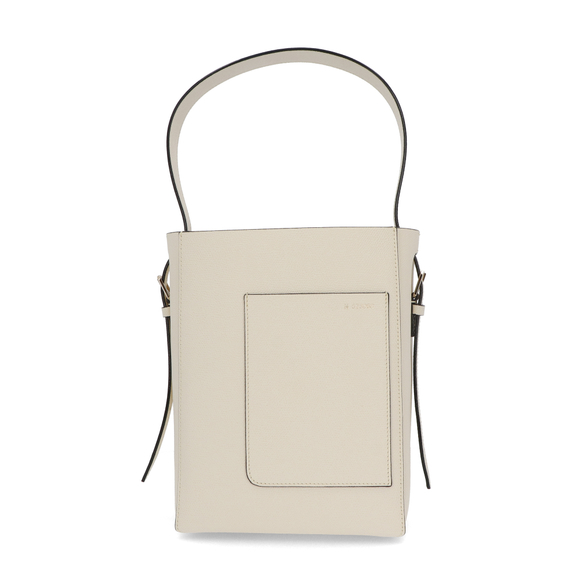Valextra | Bags | Valextra Small Bucket Simple Pouch Shoulder Bag White ...